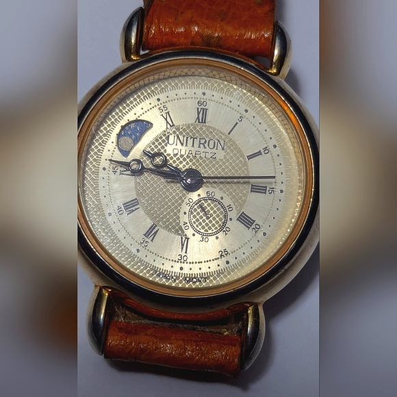 unitron | Accessories | Vintage Ladies Unitron Moon Phase Watch Women ...